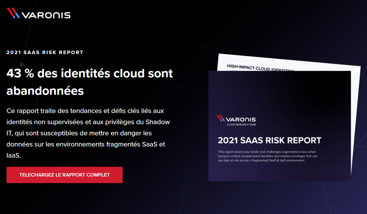 Rapport Varonis 2021 sur les risques du SaaS