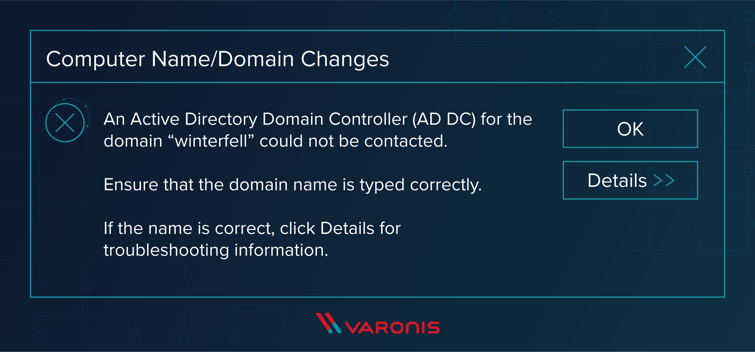 Verbindung zum Active Directory Domain Controller (AD DC) konnte nicht hergestellt werden [GELÖST]