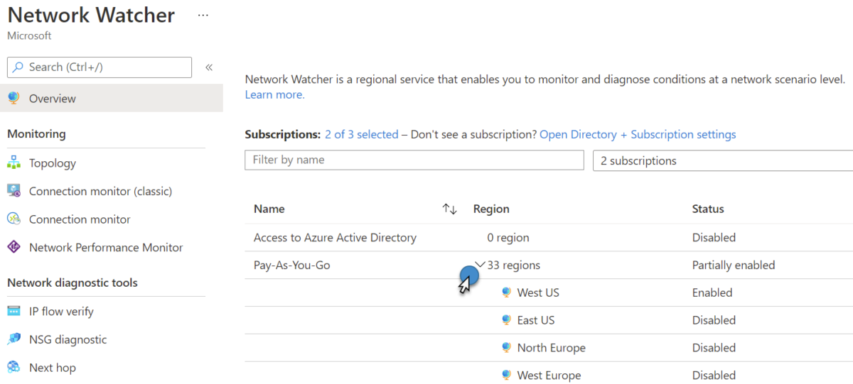 How to Create and Manage the Azure Network Watcher Resource