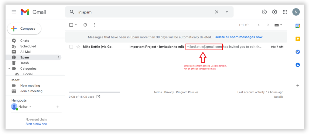 Attack lab: Spear Phishing with Google Drive Sharing