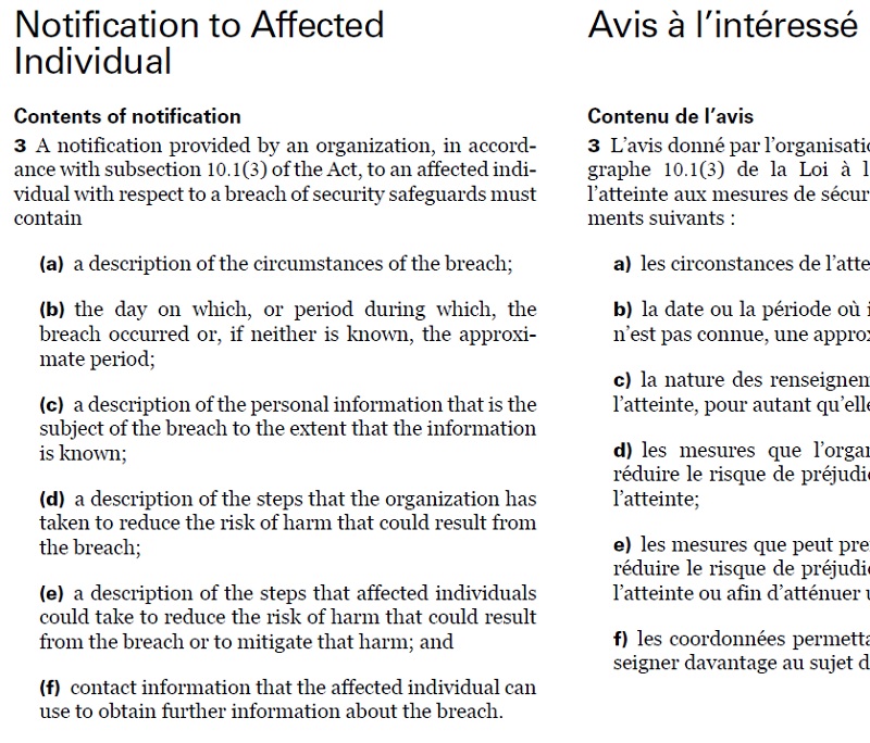 Canada’s PIPEDA Breach Notification Regulations Are Finalized!
