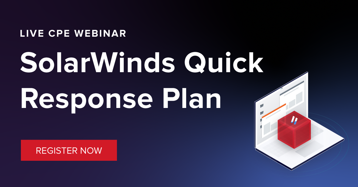SolarWinds Quick Response Plan